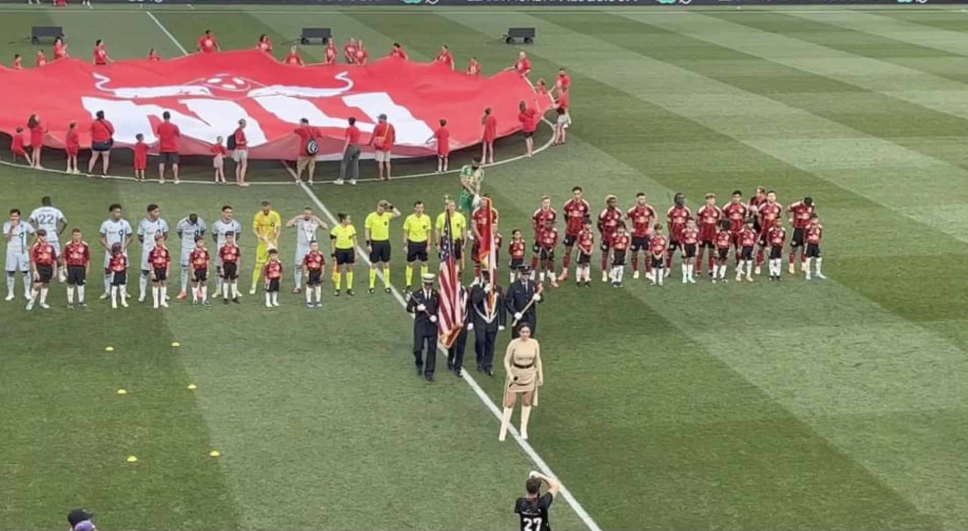 Edison Fire Department Honor Guard Presents Colors at Red Bulls Game ...